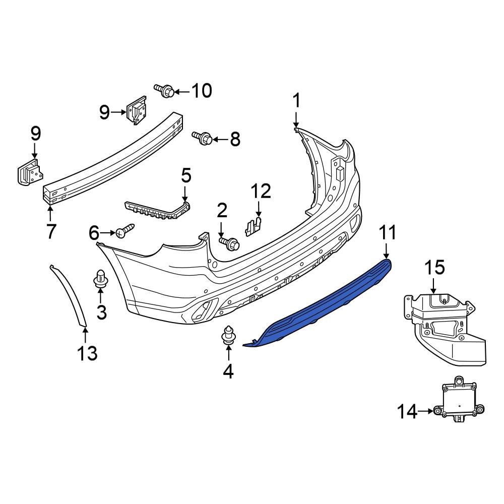 Mitsubishi OE 85010W001P Rear Valance Panel mitsubishi-oe-85010w001p-rear-valance-panel