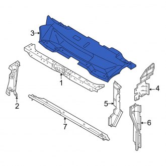 Mitsubishi Radiator Support Covers | Upper, Front — CARiD.com