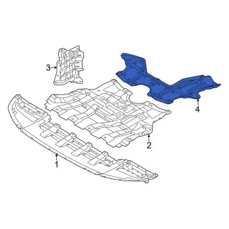 Mitsubishi Outlander Underbody Covers | Splash Shields — CARiD.com