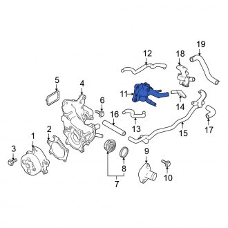 Mitsubishi Outlander OEM Engine Cooling Parts | Radiators, Fans — CARiD.com