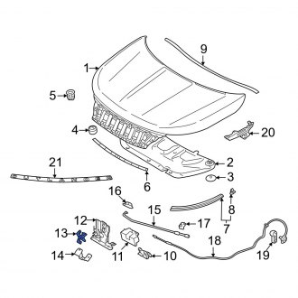 Mitsubishi Hood Release Cables & Handles — CARiD.com