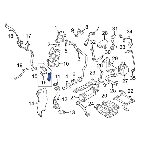 Mitsubishi OE MR988075 - Vapor Canister Purge Solenoid