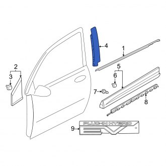 Mitsubishi Outlander Door Moldings | Side, Edge, Belt – CARiD.com