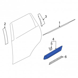 Mitsubishi Outlander Door Moldings | Side, Edge, Belt – CARiD.com