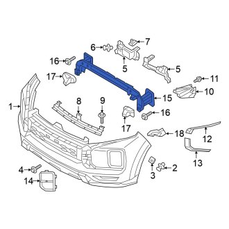 Mitsubishi Outlander Sport Bumper Reinforcements & Energy Absorbers ...