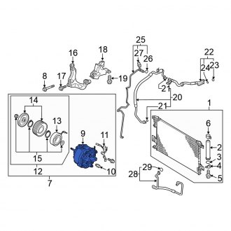 Mitsubishi OEM A/C & Heating Parts | Systems, Compressors — CARiD.com