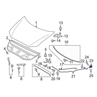 Mitsubishi Lancer Hood Release Cables & Handles — CARiD.com