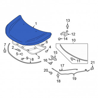 Mitsubishi Outlander Sport Replacement Hoods | Hinges, Supports – CARiD.com