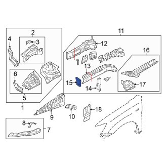 Mitsubishi Outlander Sport Replacement Chassis Frames & Rails - CARiD.com