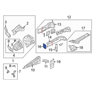 Mitsubishi Outlander Sport Replacement Chassis Frames & Rails - CARiD.com