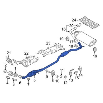 Mitsubishi Outlander Sport OEM Exhaust Parts | Systems, Tips, Pipes ...