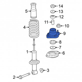2025 Mitsubishi Outlander Sport OEM Suspension Parts - Shocks, Struts ...