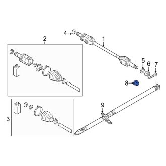 Mitsubishi Lancer OEM Driveline & Axle Parts | Hubs, CV-Joints — CARiD.com
