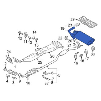 Mitsubishi Outlander Sport OEM Exhaust Parts | Systems, Tips, Pipes ...