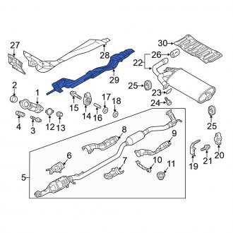 Mitsubishi Outlander Sport OEM Exhaust Parts | Systems, Tips, Pipes ...
