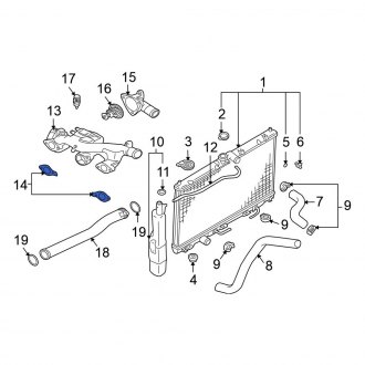 Mitsubishi Outlander Thermostat Housings & Filler Necks — CARiD.com