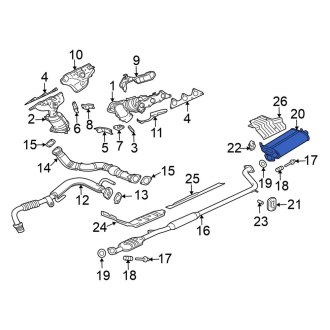 Mitsubishi Endeavor OEM Exhaust Parts | Systems, Tips, Pipes — CARiD.com