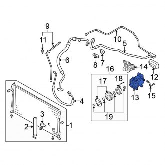 Mitsubishi Lancer OEM A/C & Heating Parts | Systems, Compressors ...