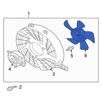 Mitsubishi Evolution A/C Condenser Fan Assemblies & Parts — CARiD.com