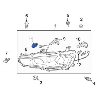 Mitsubishi Eclipse Cross OEM Light Bulbs | LED, HID, Halo — CARiD.com