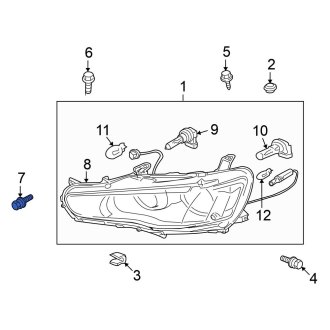 Mitsubishi Mirage G4 OEM Lighting | Headlights, Fog & Tail Lights ...