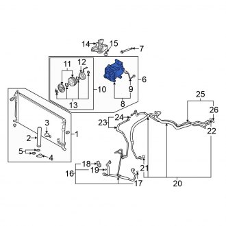 Mitsubishi OEM A/C & Heating Parts | Systems, Compressors — CARiD.com