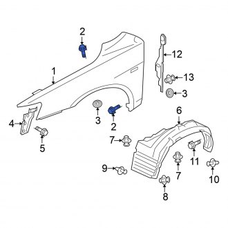 Mitsubishi Evolution Fender Support Braces & Hardware — CARiD.com