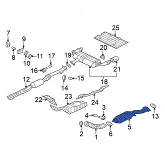Mitsubishi Lancer OEM Exhaust Parts | Systems, Tips, Pipes — CARiD.com