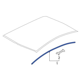 Mitsubishi Evolution OEM Roofs & Parts | Panels, Drip Rails — CARiD.com