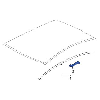 Mitsubishi Evolution Roof Hardware | Clips, Screws — CARiD.com