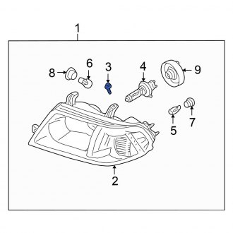 Mitsubishi Montero Headlight Components | Brackets, Adapters — CARiD.com