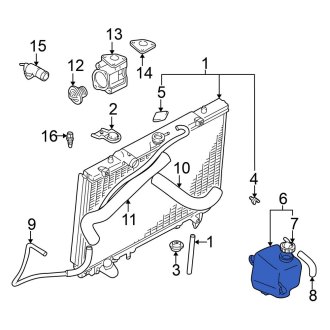 Mitsubishi Montero Coolant Overflow Tanks — CARiD.com