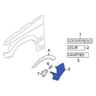 Mitsubishi Montero Replacement Fenders & Components – CARiD.com
