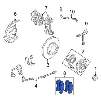 Mitsubishi Montero OEM Brake Parts | Pads, Bleeders, Rotors — CARiD.com