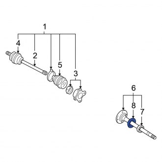 Mitsubishi Montero OEM Driveline & Axle Parts | Hubs, CV-Joints — CARiD.com