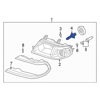 Mitsubishi Mirage G4 OEM Lighting | Headlights, Fog & Tail Lights ...