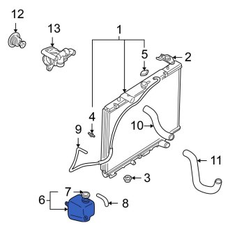 Mitsubishi Montero Sport Coolant Overflow Tanks — CARiD.com