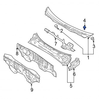 Mitsubishi Montero Sport Replacement Hood Hardware — CARiD.com