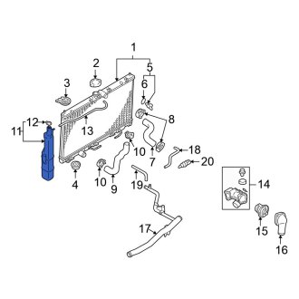 Mitsubishi Lancer Coolant Overflow Tanks — CARiD.com