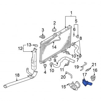 Mitsubishi Lancer Radiator Hoses & Clamps — CARiD.com