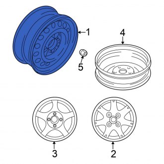 Mitsubishi Mirage Replacement Factory Wheels & Rims - CARiD.com