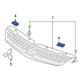 Mitsubishi Grille Brackets & Hardware | Clips, Brackets — CARiD.com