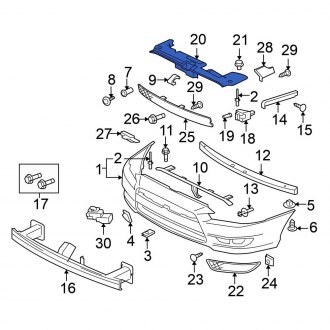 Mitsubishi Lancer Radiator Support Covers — CARiD.com