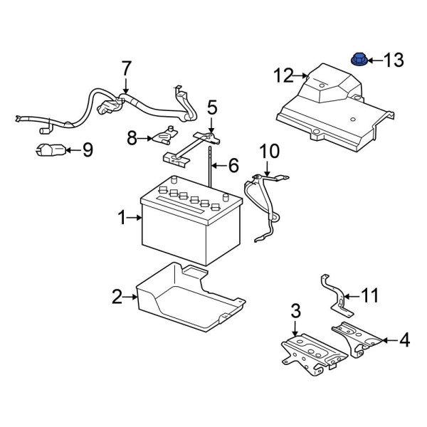 Mitsubishi OE MB157530 - Cowl Insulator Clip