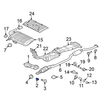 Mitsubishi OEM Exhaust Parts | Systems, Tips, Pipes, Manifolds — CARiD.com