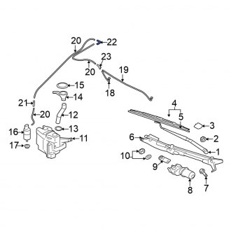 Mitsubishi Outlander Sport Washer Nozzles & Parts — CARID.com