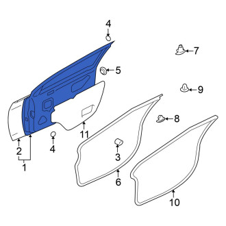 Mitsubishi Lancer Replacement Door Shells & Skins — CARiD.com
