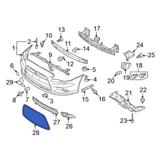 Mitsubishi Lancer Grille Frames & Moldings — CARiD.com