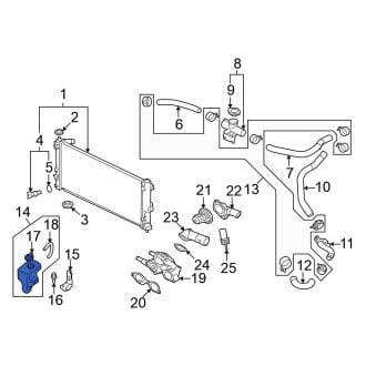 Mitsubishi Montero Sport Coolant Overflow Tanks — CARiD.com