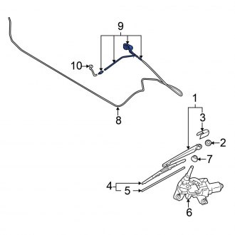 Mitsubishi Lancer Washer Nozzles & Parts — CARID.com